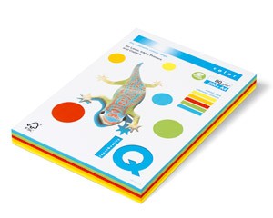 Barevné papíry IQ Color RB, A4/80g, mix barev (CY39,SY40,CO44,MA42,AB48 ...